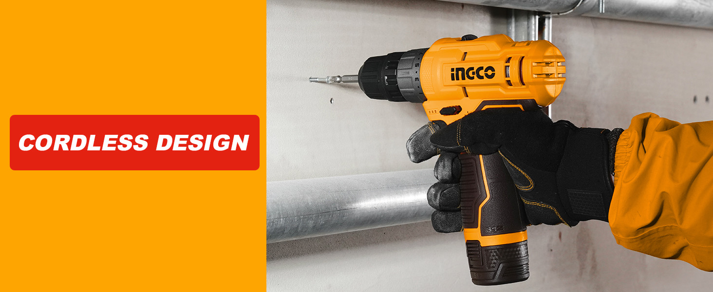 INGCO INGCO 12V Cordless Drill CDLI12202 - 20Nm Torque Electric ...
