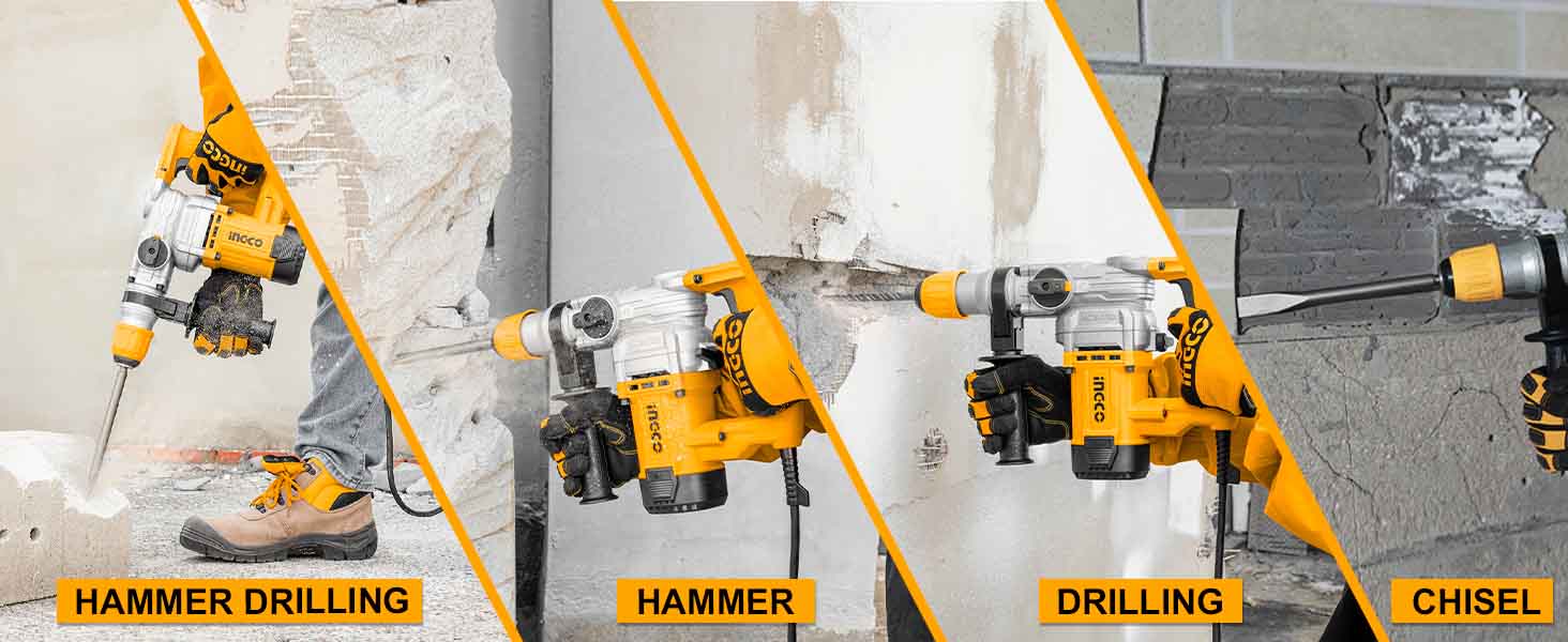 INGCO INGCO 1050W 26mm Hammer drill machine RH10506 | Hammer machine ...