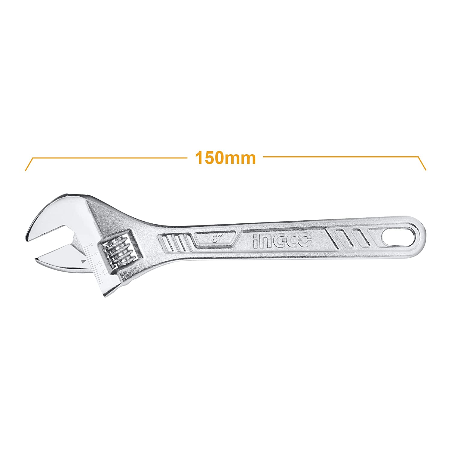 INGCO INGCO Tools & Adjustable Wrench Size 6 inch