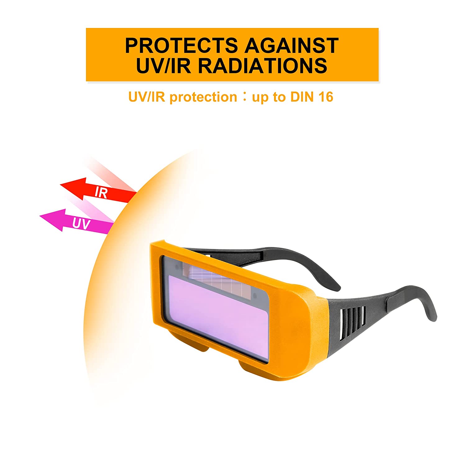 INGCO INGCO Auto Darkening Welding Goggles AHM111 – UV/IR Protection ...