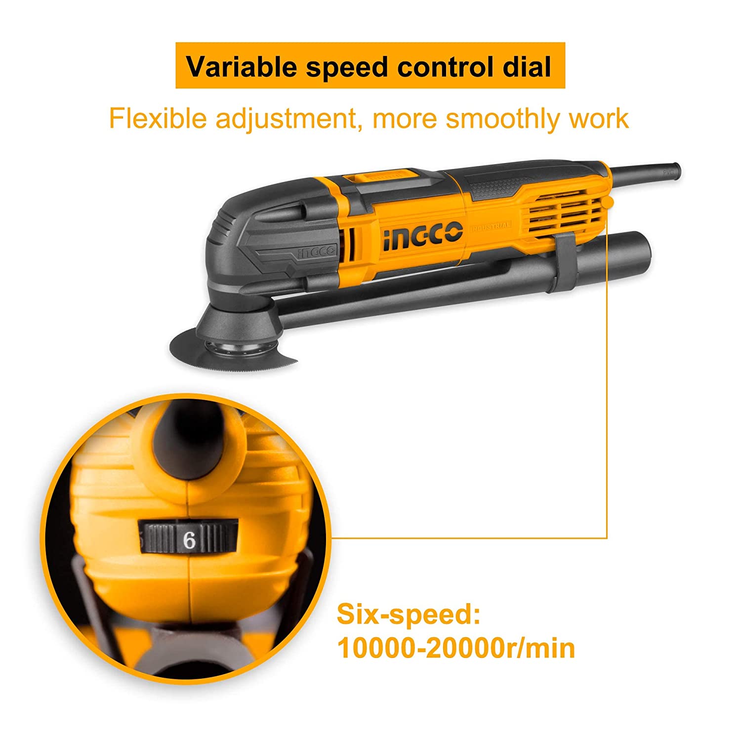 INGCO Power Tools INGCO Multi Tool Set, with 7 PCS Blades Set & Sand ...