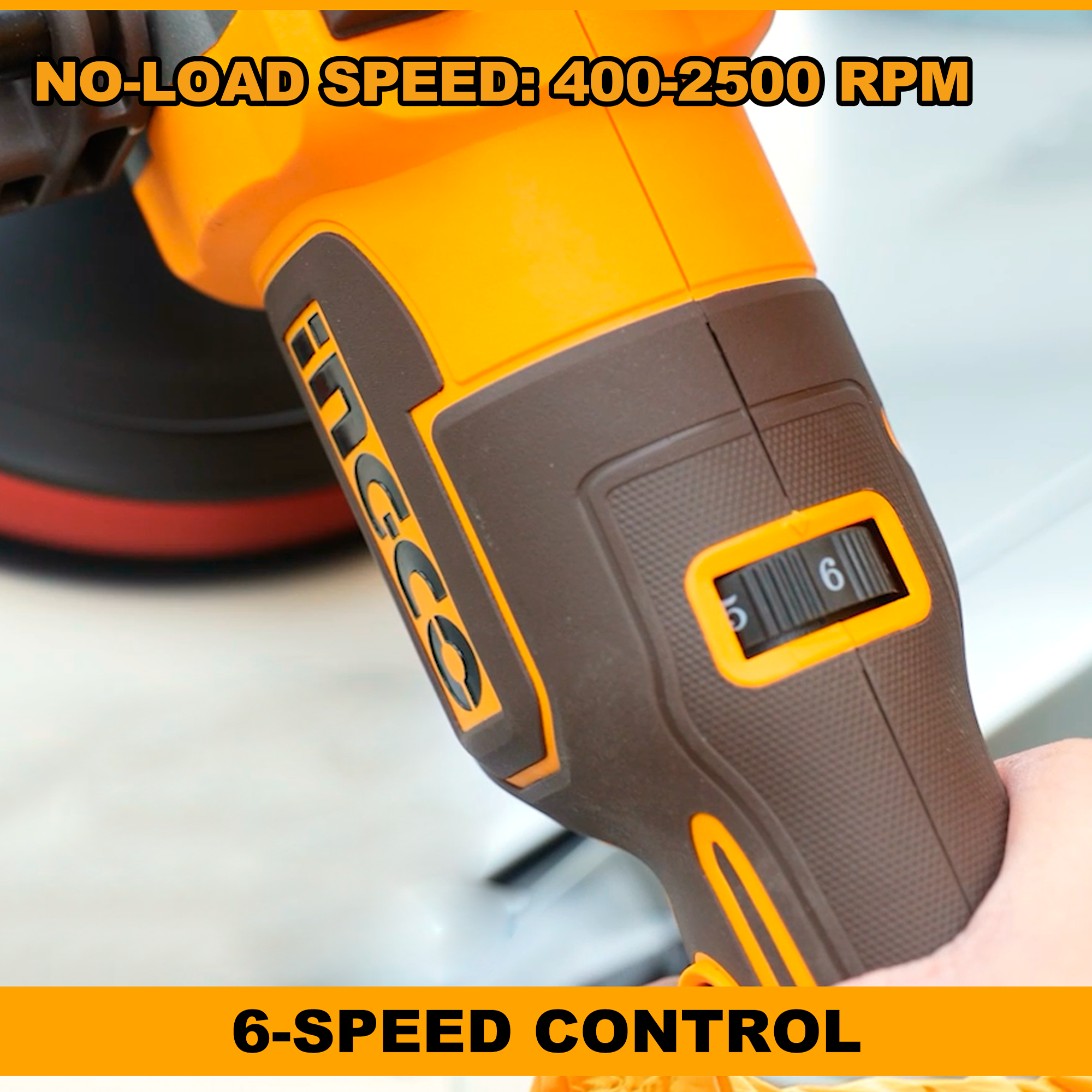 INGCO Cordless Tools INGCO Cordless polisher, M14, Variable Speed, with ...