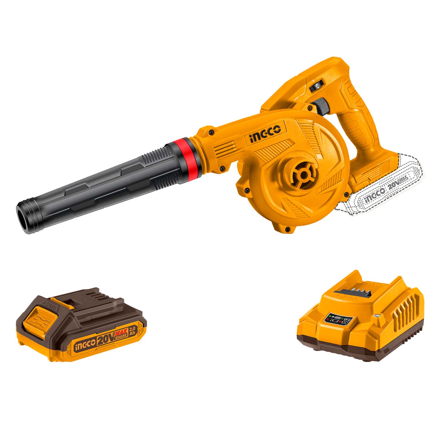 INGCO Cordless Tools INGCO Cordless Blower, With Battery & Charger ...
