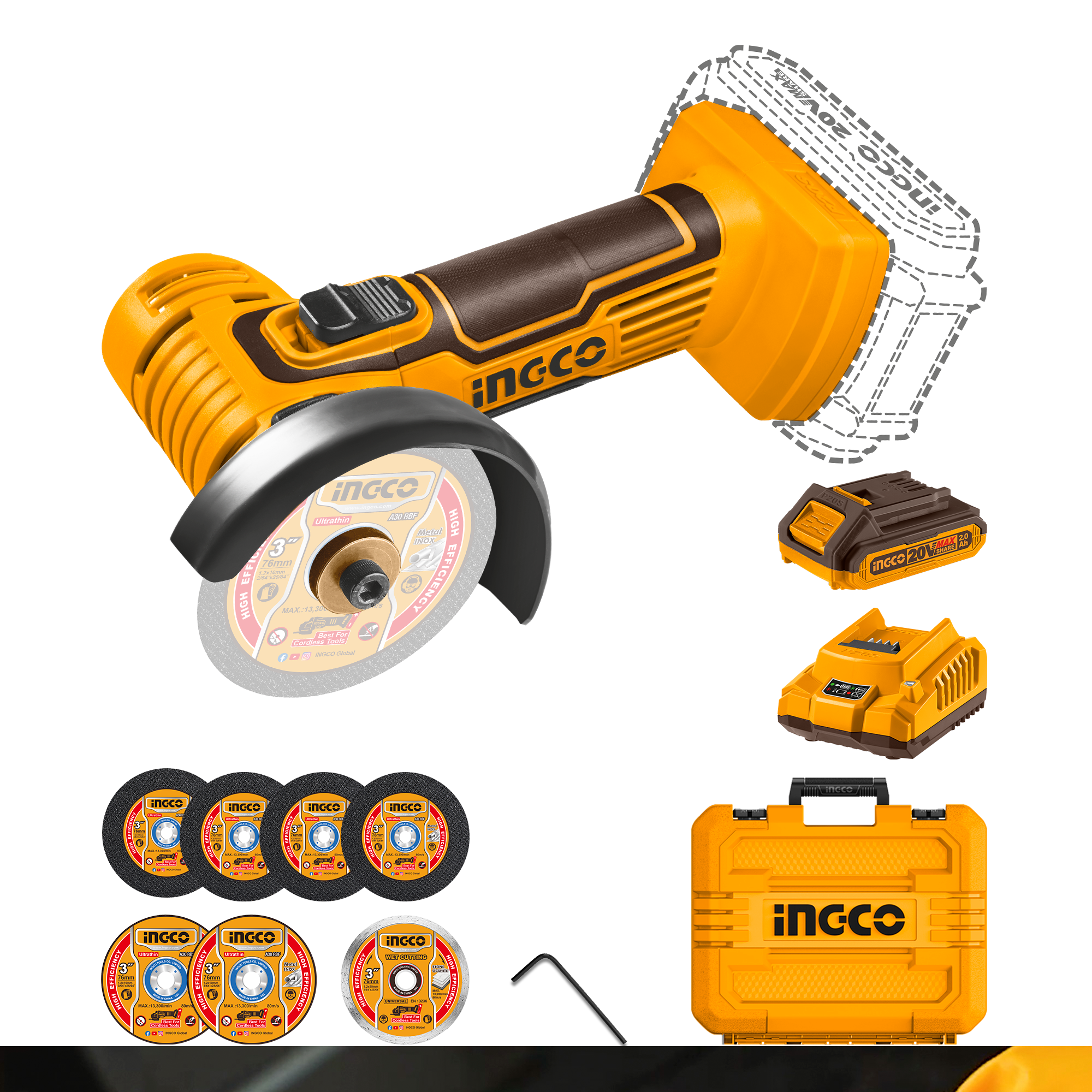 INGCO INGCO Cordless mini cut off machine CAGLI76012 | India