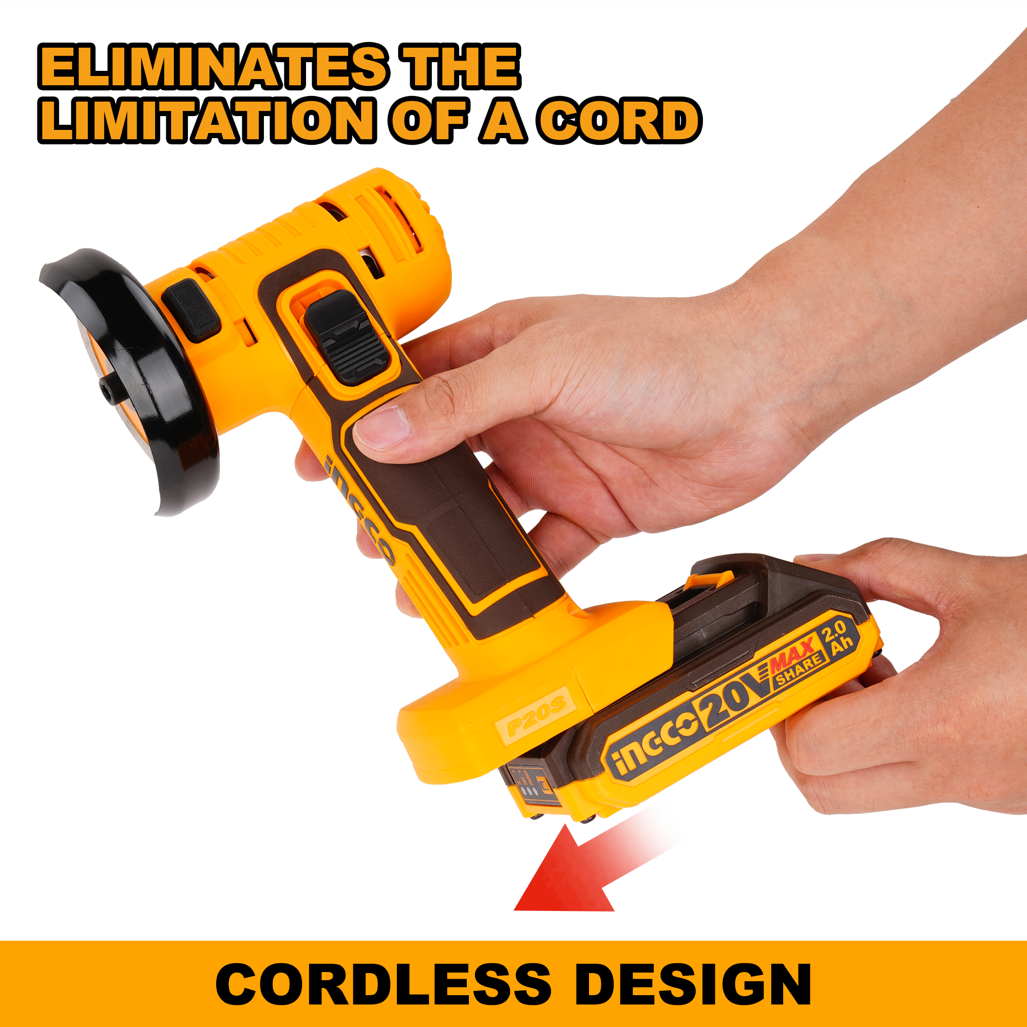 INGCO INGCO Cordless mini cut off machine CAGLI76012 | India