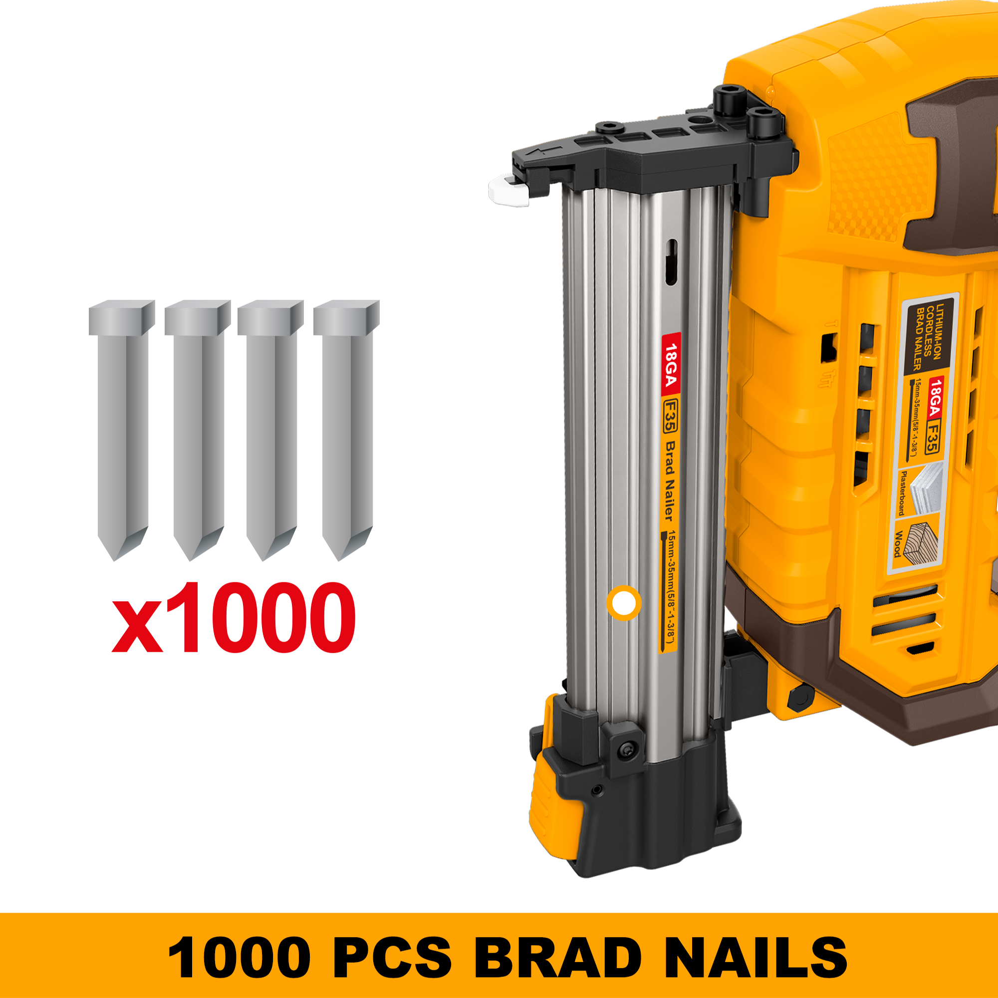 INGCO INGCO Cordless nail gun CBNLI3508 | nail gun machine for wood ...
