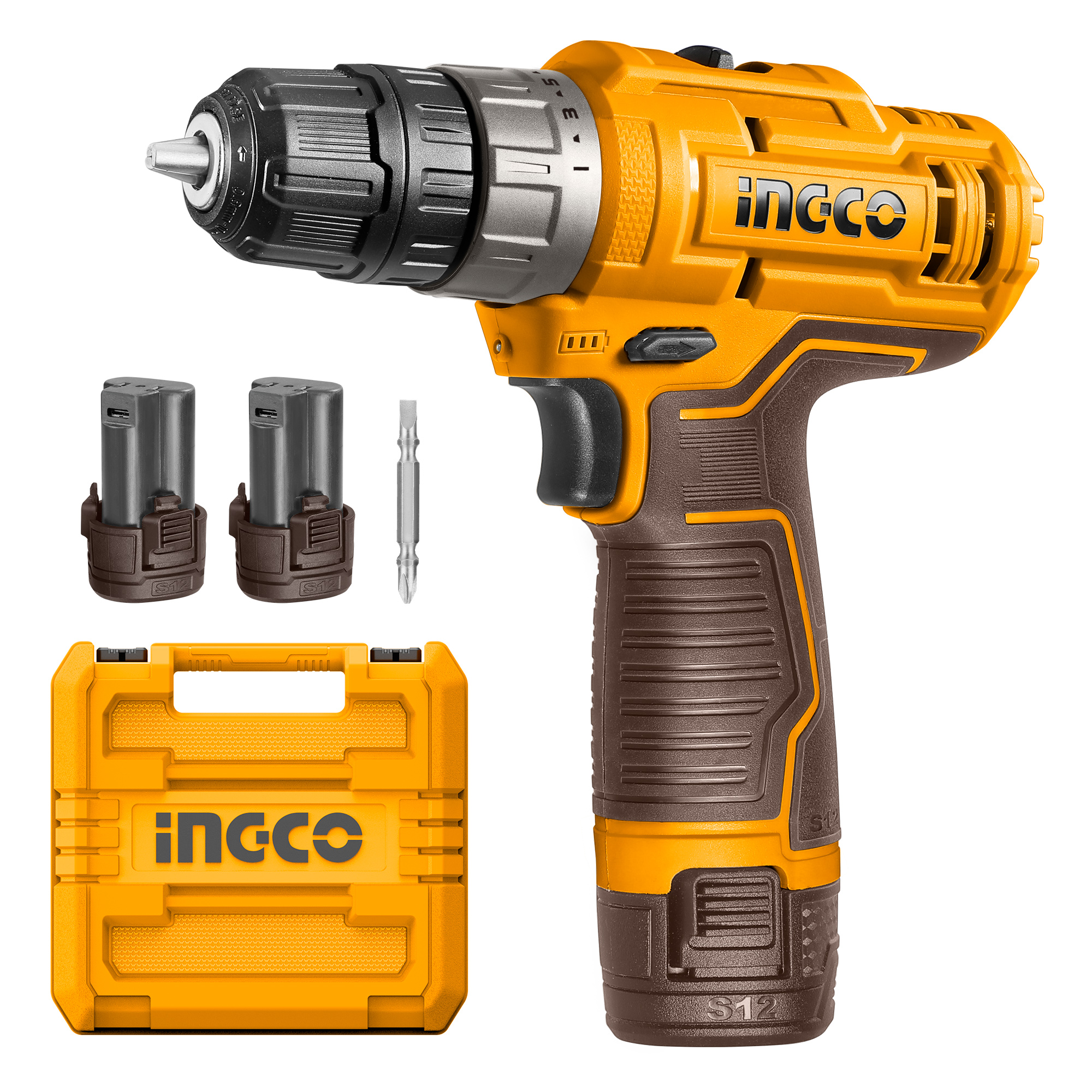 INGCO INGCO 12V Cordless Drill CDLI12202 - 20Nm Torque Electric ...
