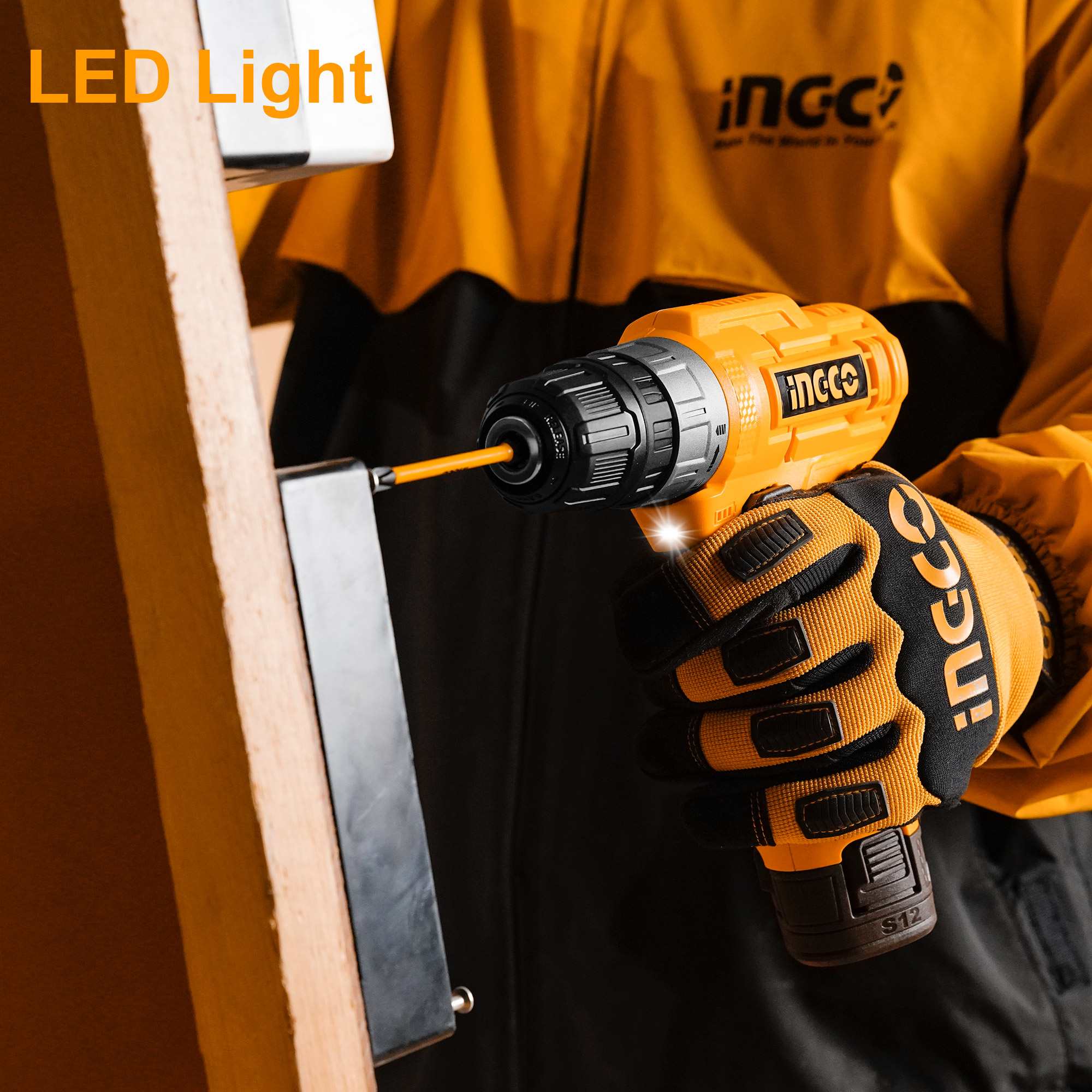 INGCO INGCO 12V Cordless Drill CDLI12428 – 20NM Torque, 750 RPM, LED ...