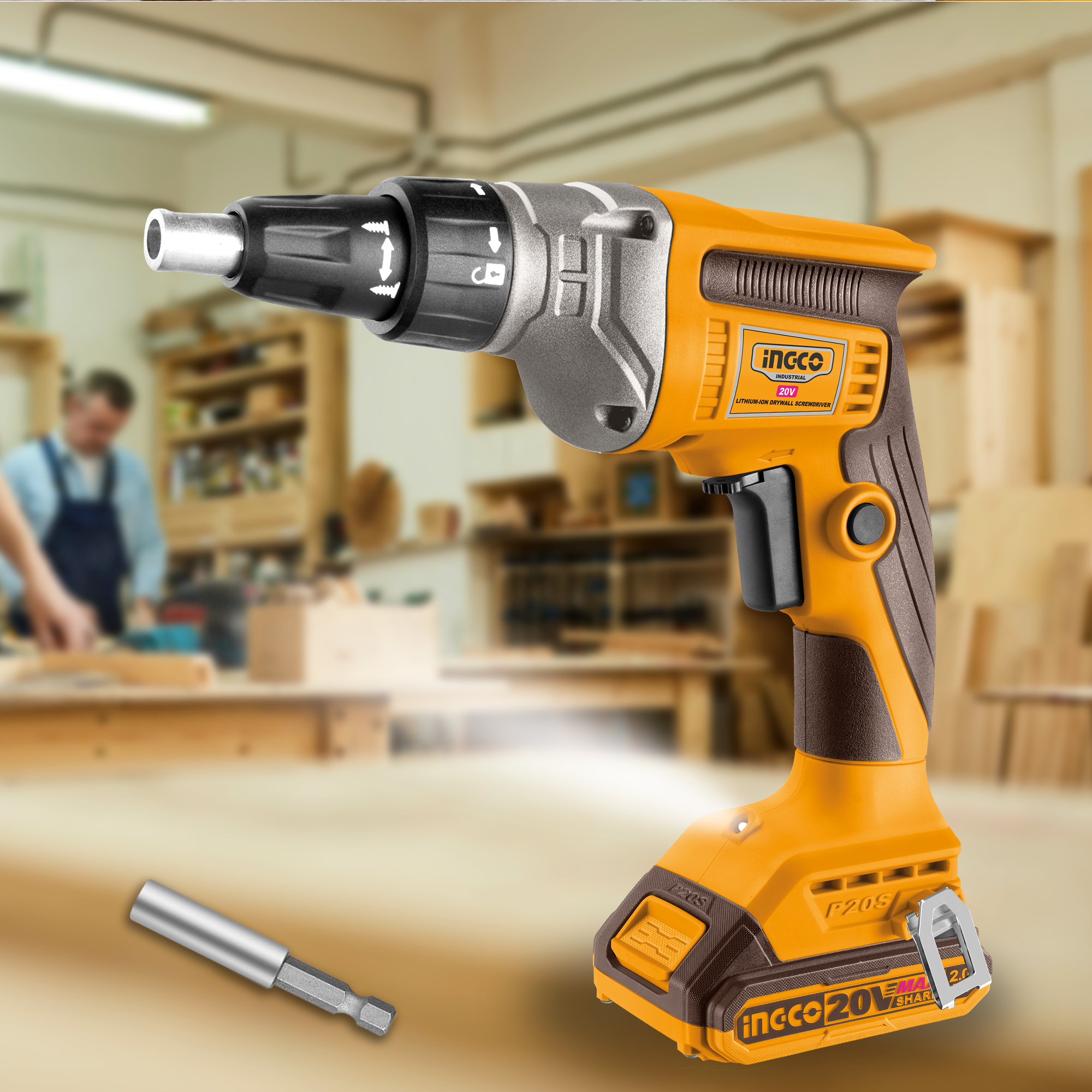 INGCO Cordless Tools Cordless drywall screwdriver CDSLI204200