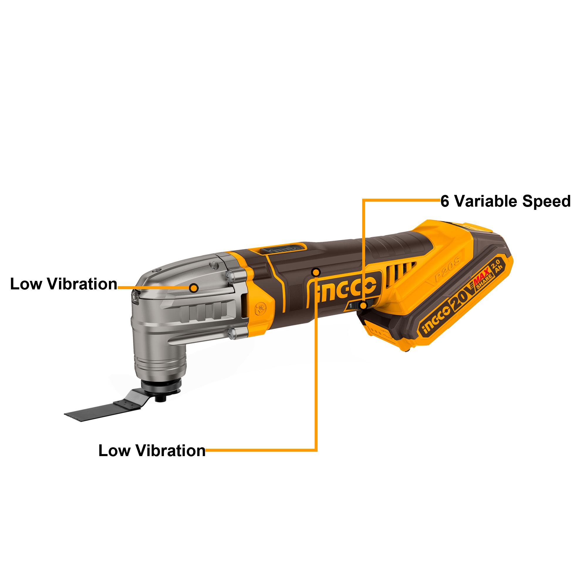 INGCO INGCO Oscillating Multi Tool