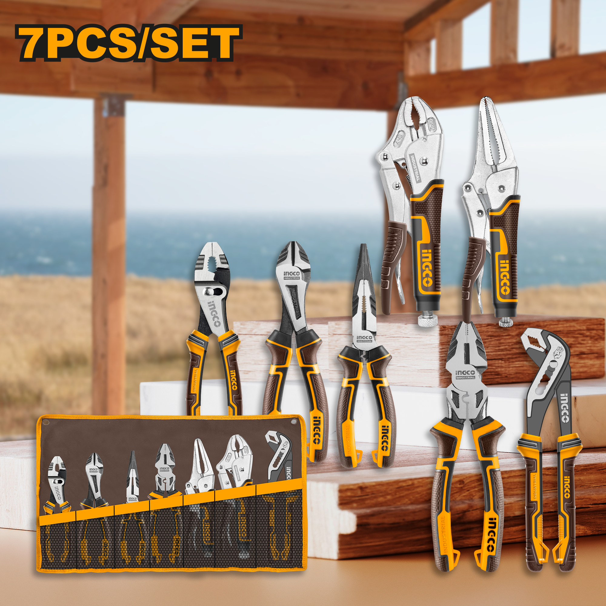 INGCO Hand Tools INGCO 7 PCS Pliers Set COS23036