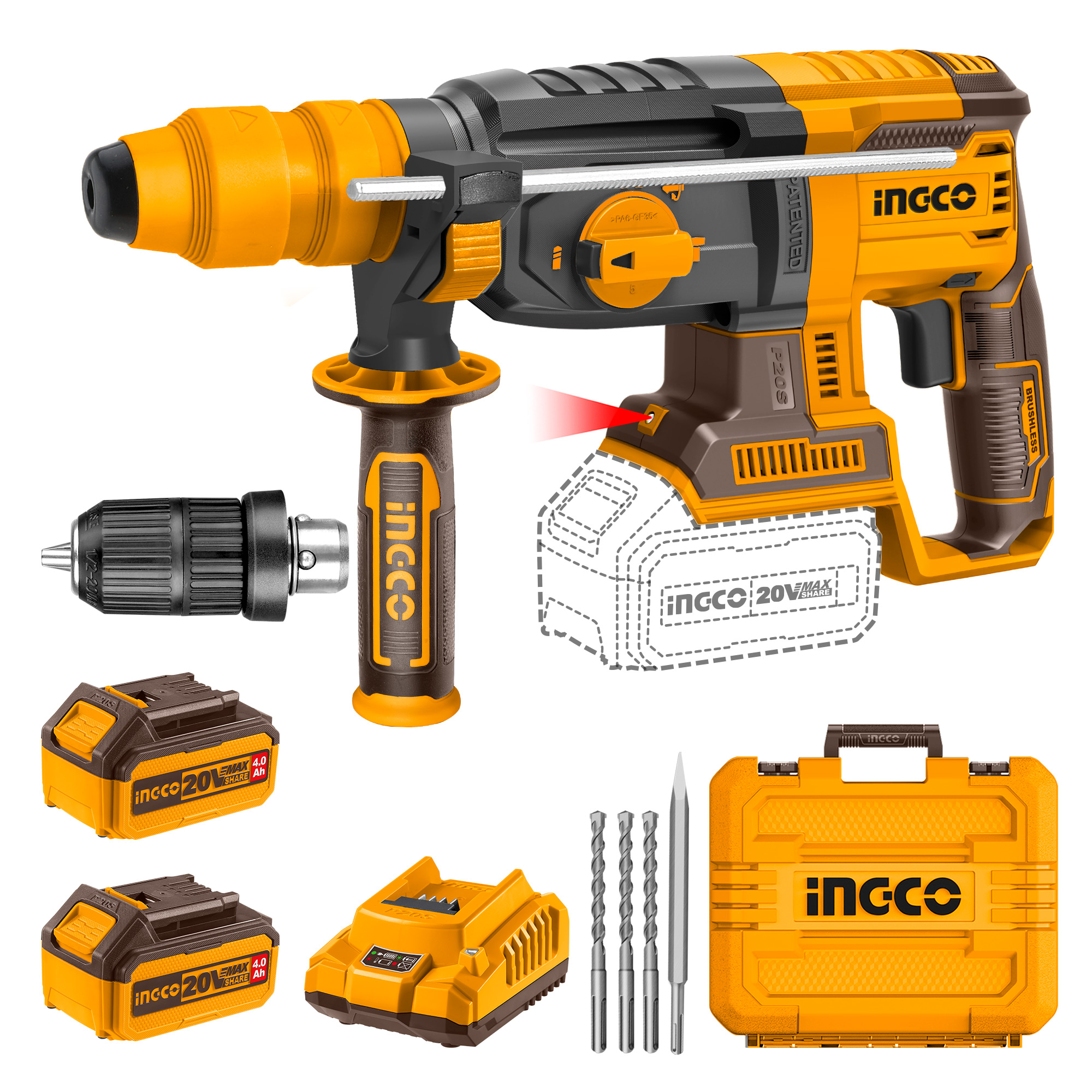 Rechargeable hammer drill store