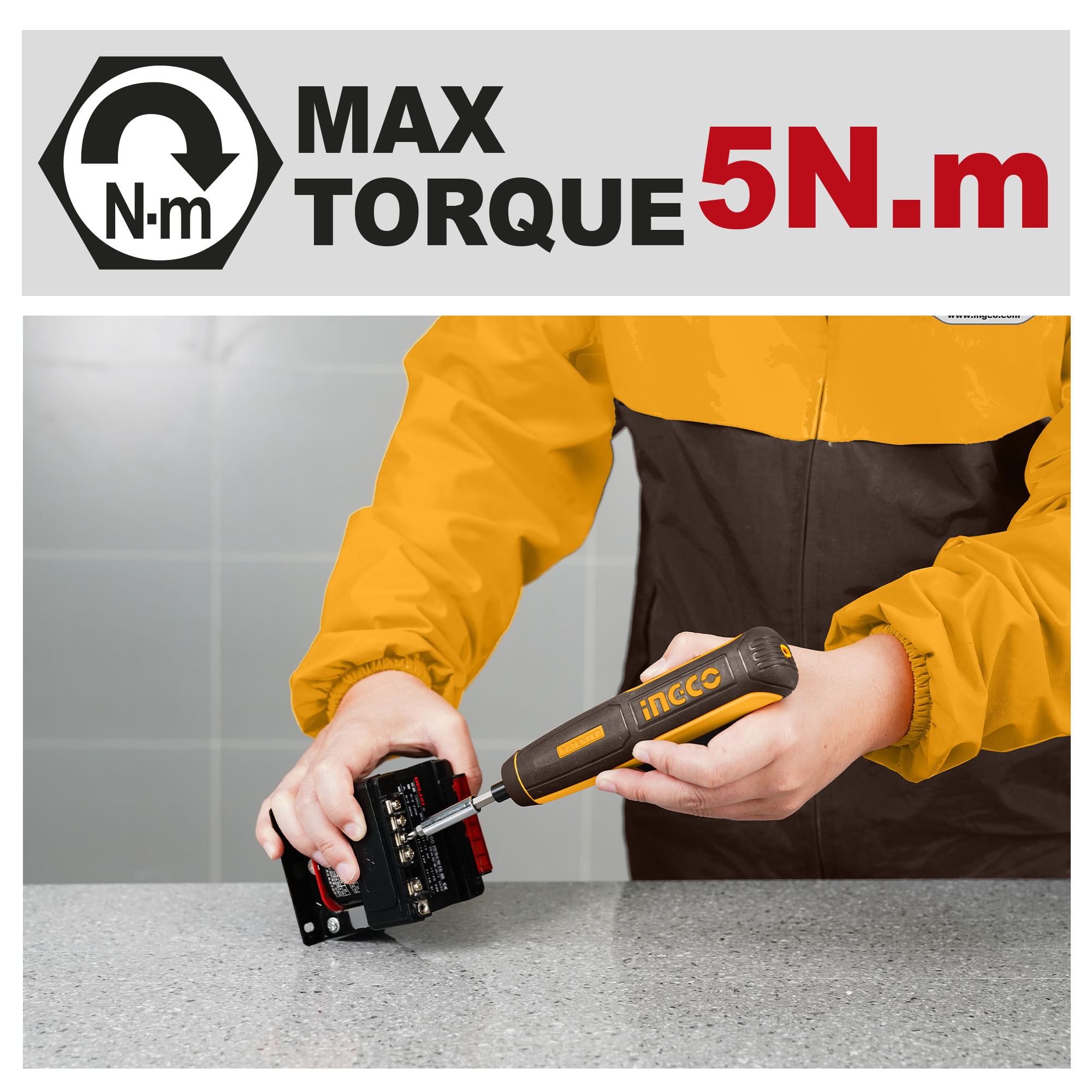 INGCO INGCO CSDLI04062 4V Cordless Screwdriver Set | USB Rechargeable ...