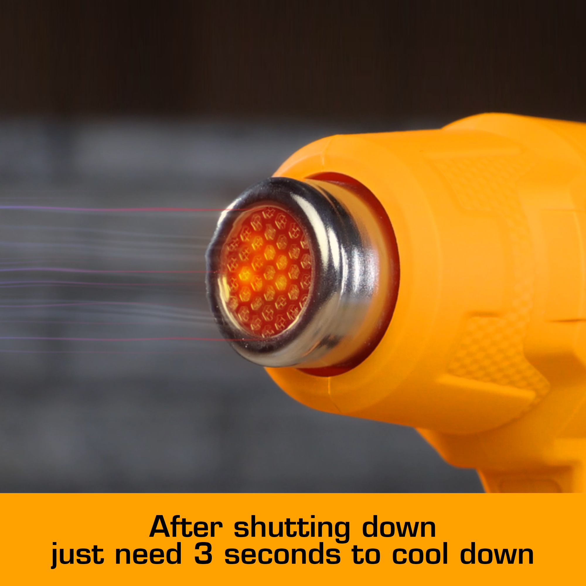 INGCO INGCO 20V Cordless Heat Gun HGLI20025 | heat gun machine with 4 ...