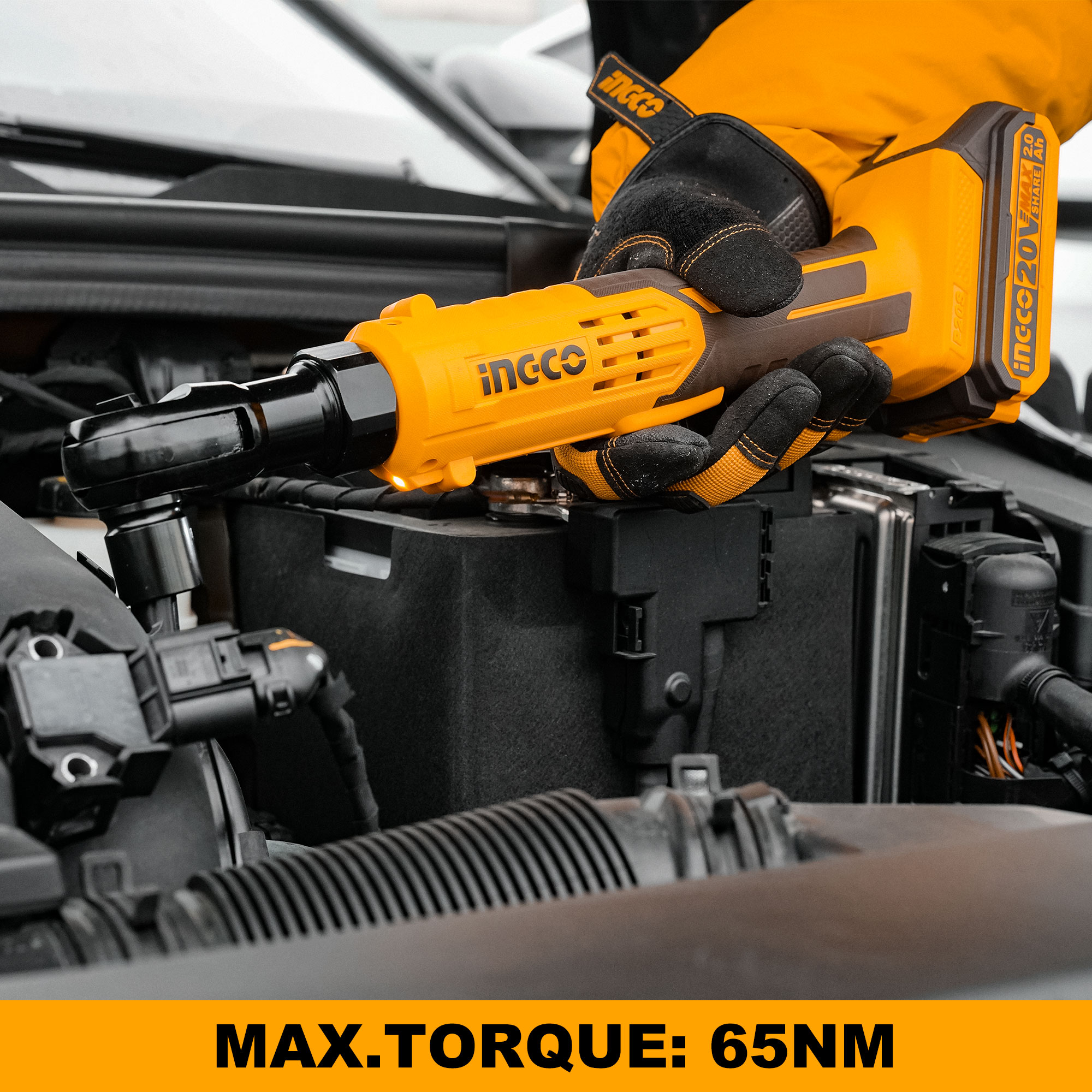 INGCO INGCO Cordless Drive Ratchet 65Nm Cordless Ratchet Wrench ...