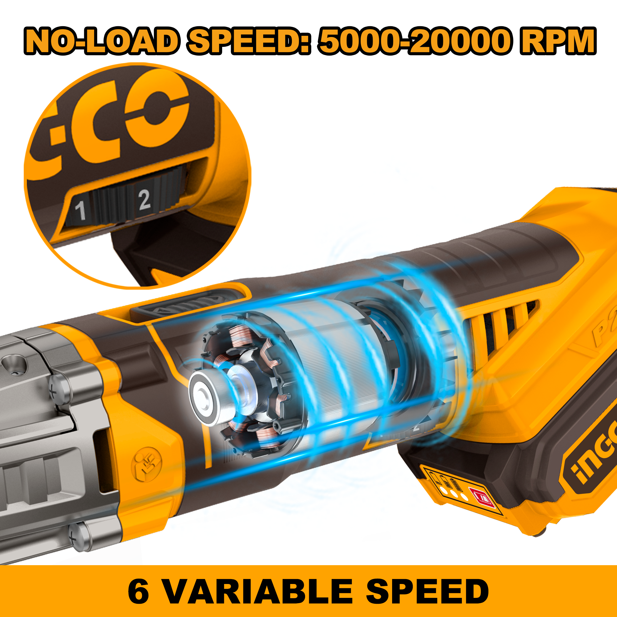INGCO INGCO Cordless multi tool CMLI20228 | wood cutting and sanding ...