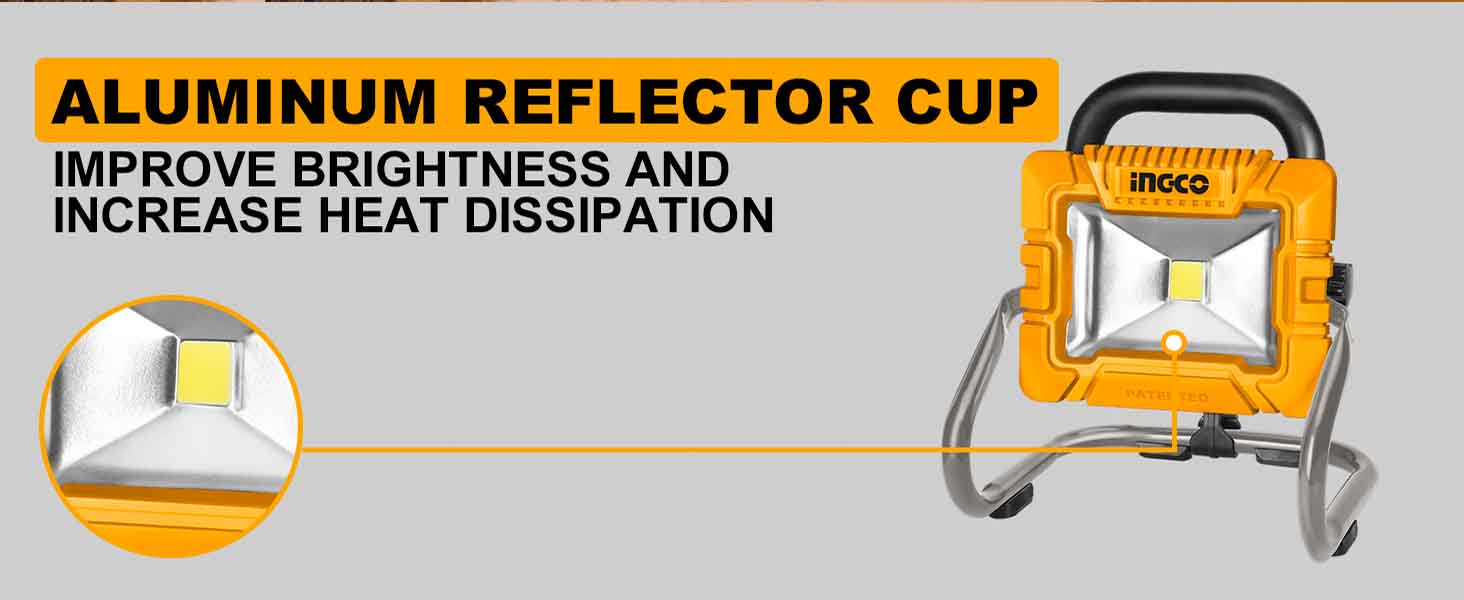 INGCO INGCO 20V Cordless LED Work Light CWLI20258 - 1800 Lumens ...