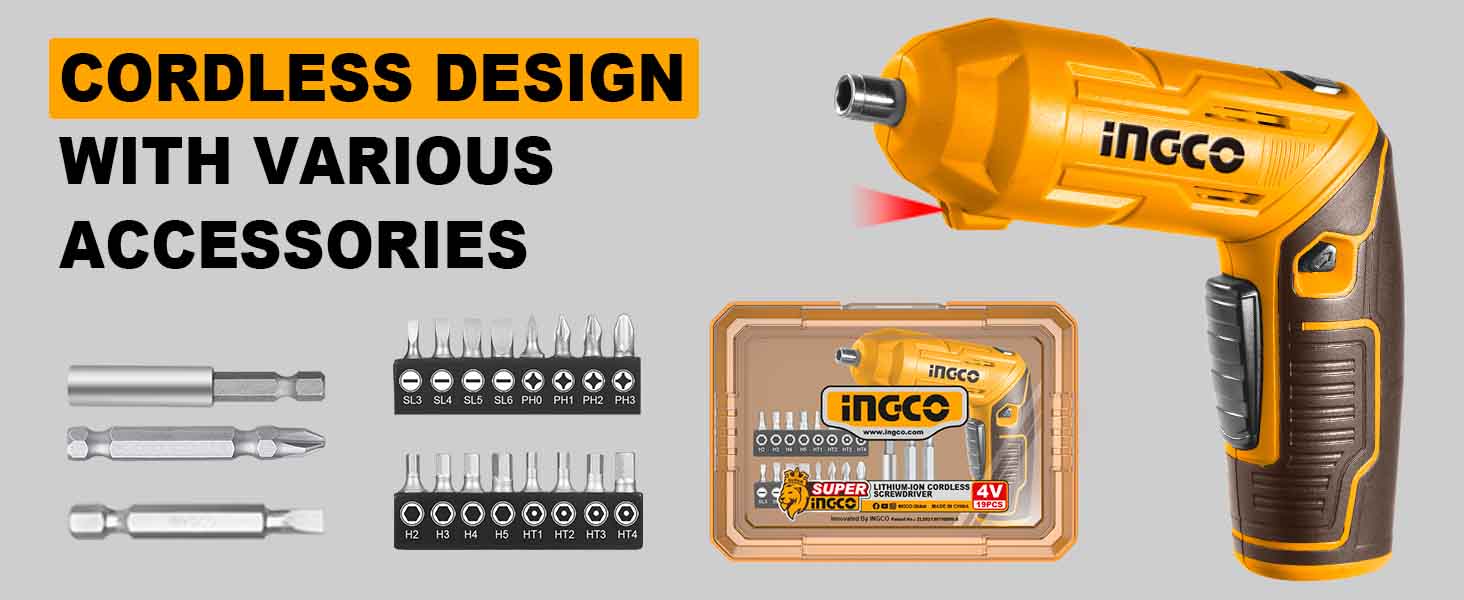 INGCO INGCO 4V Cordless Screwdriver CSDLI04425 | INGCO Singapore ...