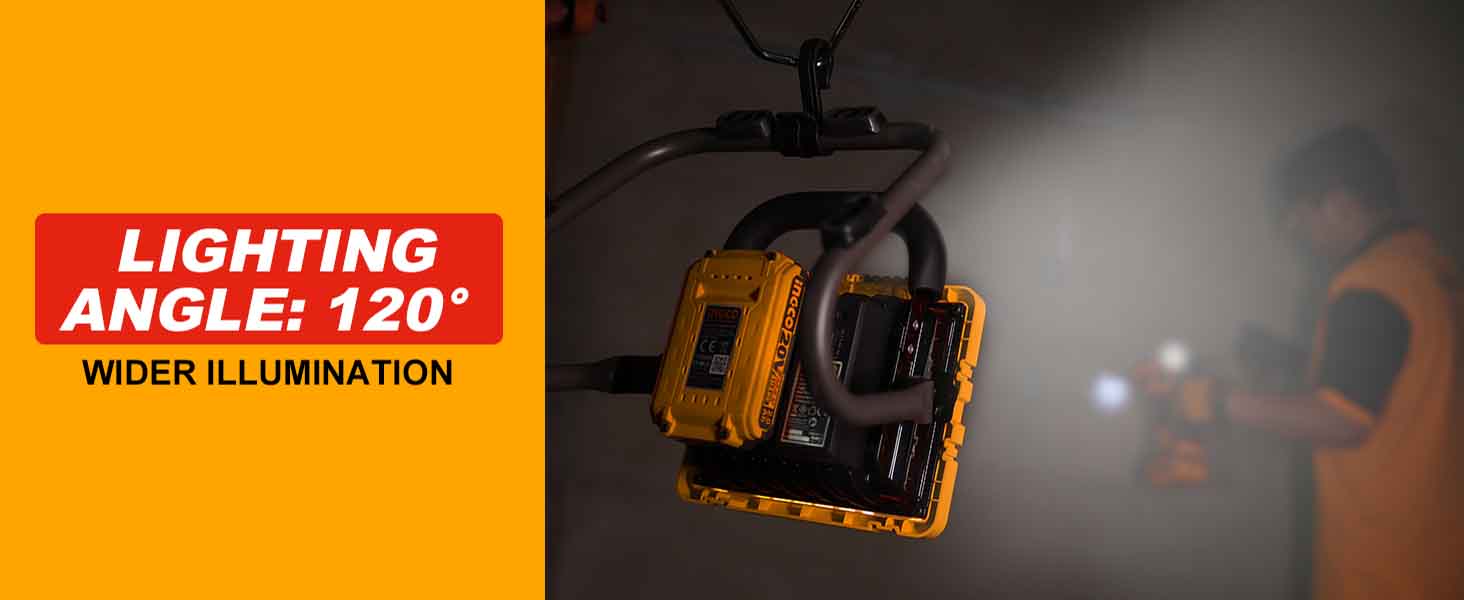 INGCO INGCO 20V Cordless LED Work Light CWLI20258 - 1800 Lumens ...