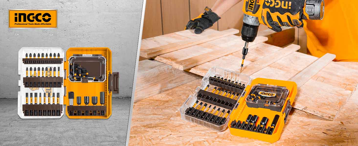 INGCO INGCO 51 Pcs Impact Screwdriver Bits Set - Model AKDL25106