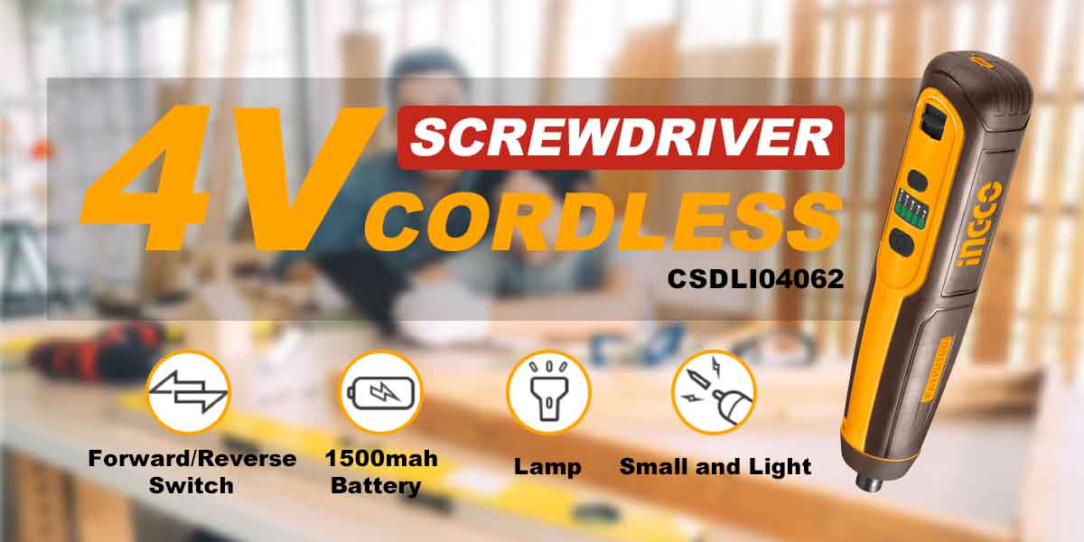 INGCO INGCO Cordless screwdriver CSDLI04062 | Small screwdriver set ...