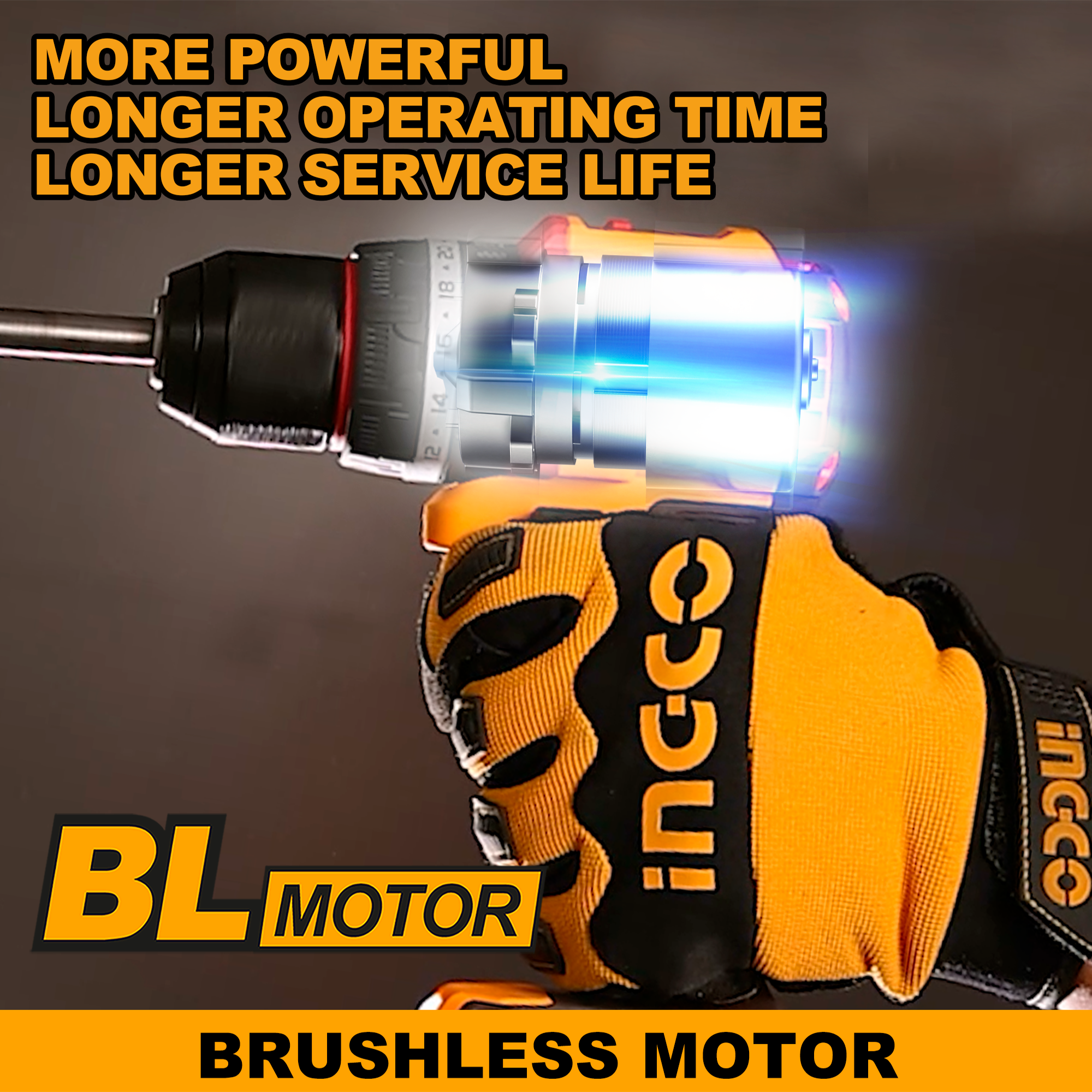 INGCO INGCO 66N.m Compact brushless cordless drill CIDLI20668 | with ...