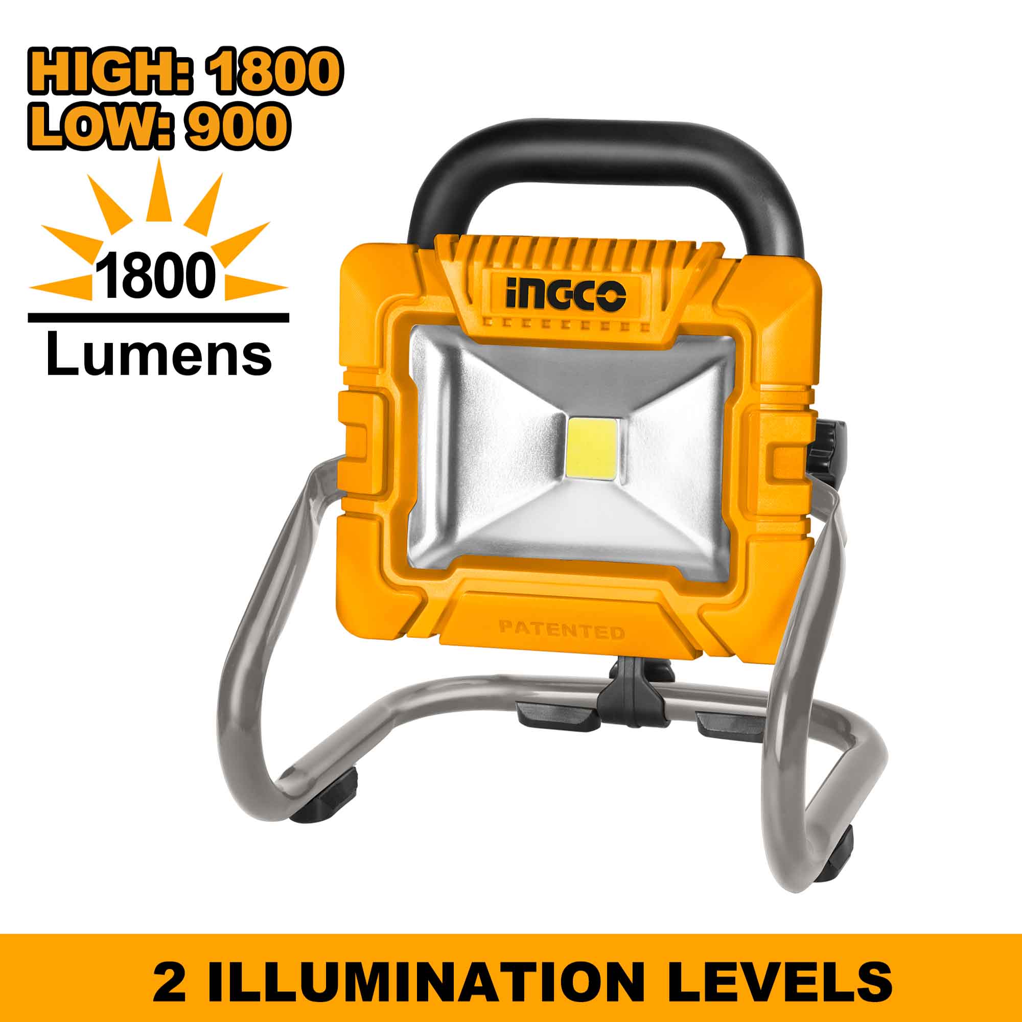 INGCO INGCO 20V Cordless LED Work Light CWLI20258 - 1800 Lumens ...