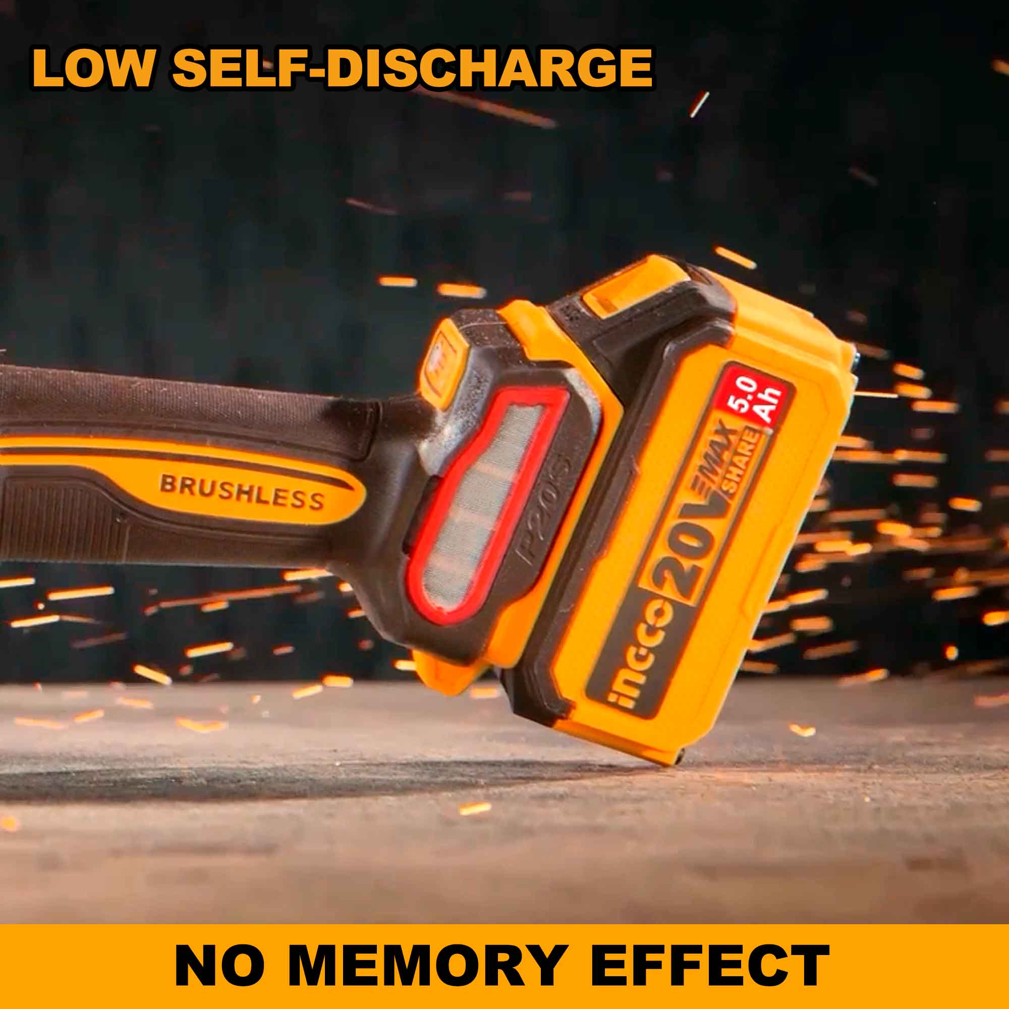 INGCO INGCO 20V 5.0Ah Lithium-Ion Battery Pack FBLI20031 | Extended ...