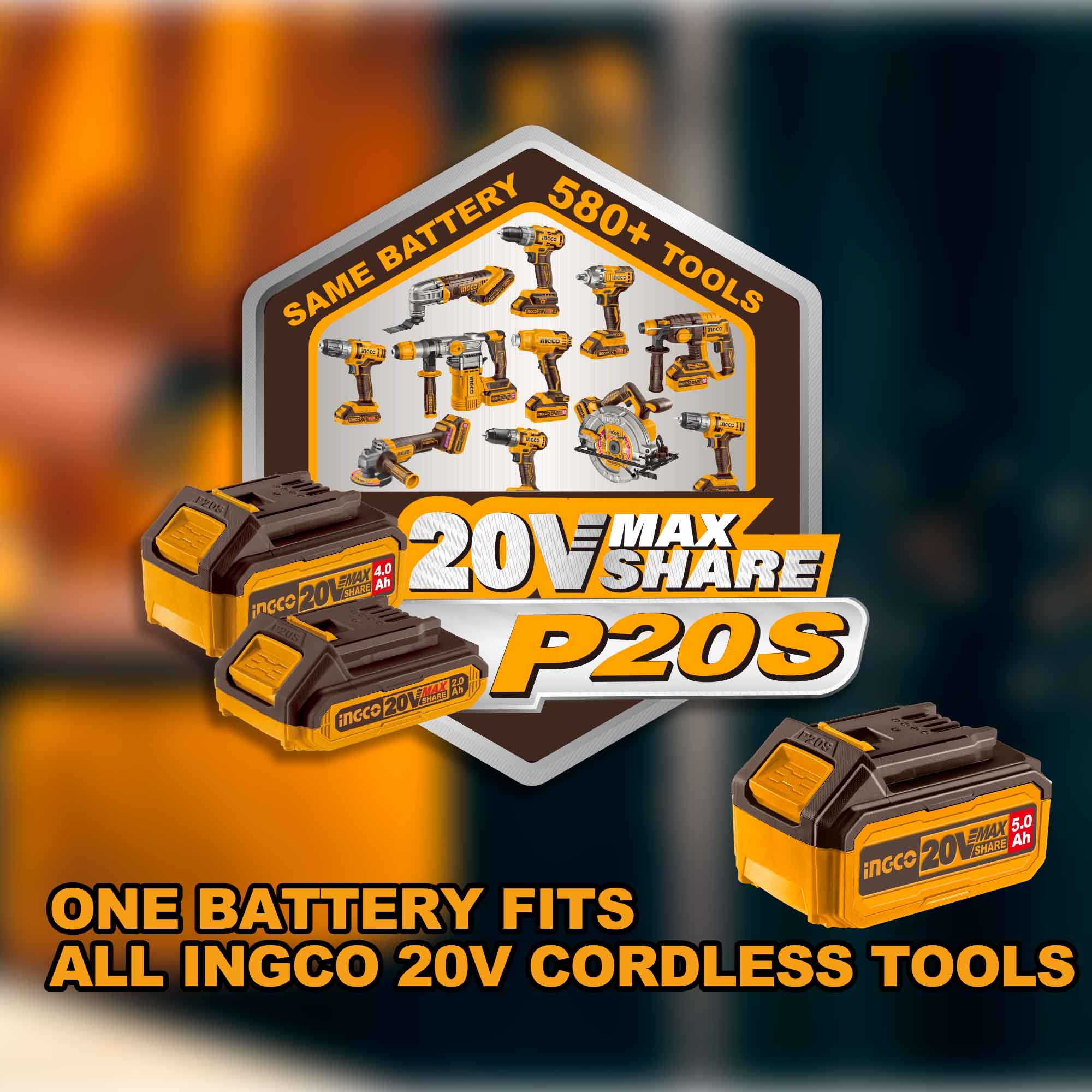 INGCO INGCO 20V 5.0Ah Lithium-Ion Battery Pack FBLI20031 | Extended ...