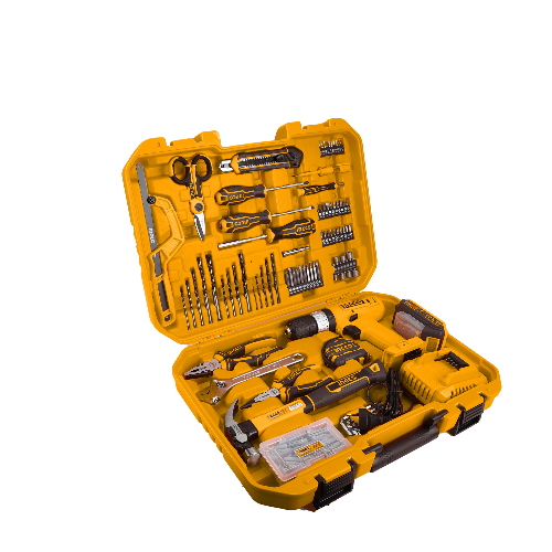 INGCO INGCO 20V Lithium Battery 165pcs Tools Set HKTHP11651 | with Impact Drill, Battery ...