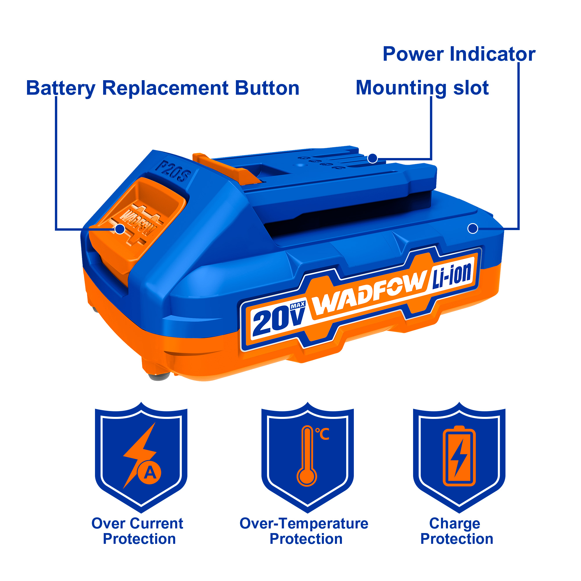 WADFOW WADFOW Power Tools & Lithium-ion Battery