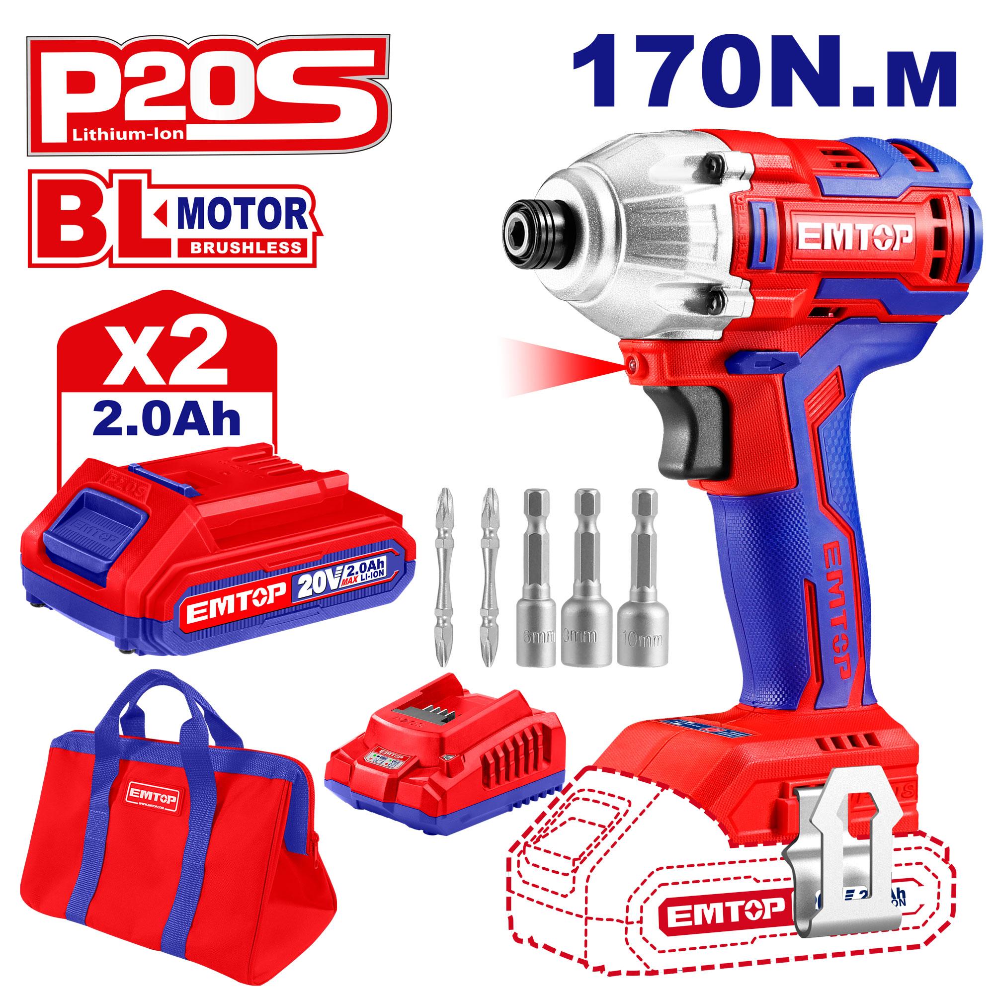 Cordless tools Lithium-Ion battery pack EBPK2002 - EMTOP Singapore